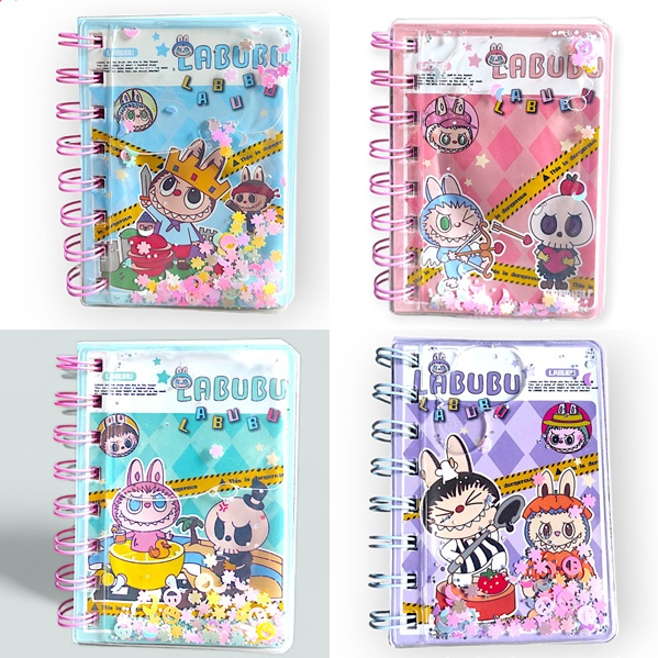 Jual NOTEBOOK BINDER A7 AIR GLITTER LABUBU | POCKET MEMO | MINI BINDER ...