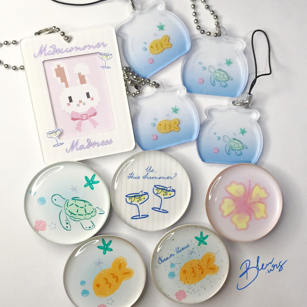 Jual [READY STOCK] BLEU.URS SUMMER WITH YOU - FISH CHARM TURTLE CHARM ...