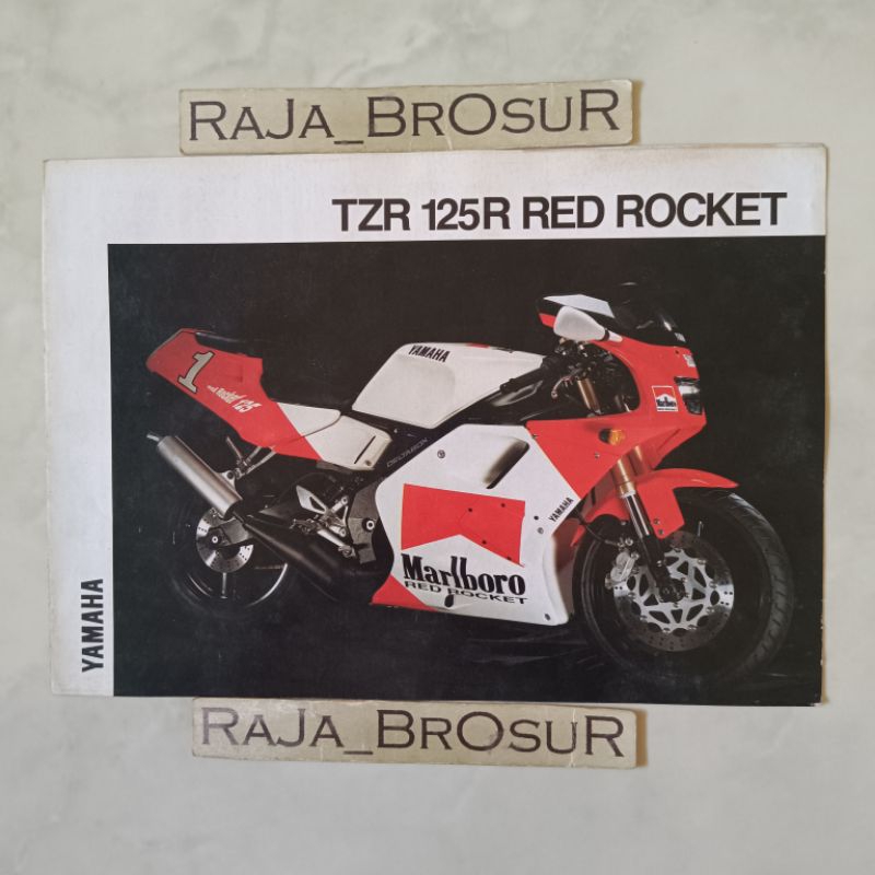 Jual Poster brosur katalog leaflet jadul lawas Yamaha TZR 125 R/TZR125 R Red Rocket | Shopee ...