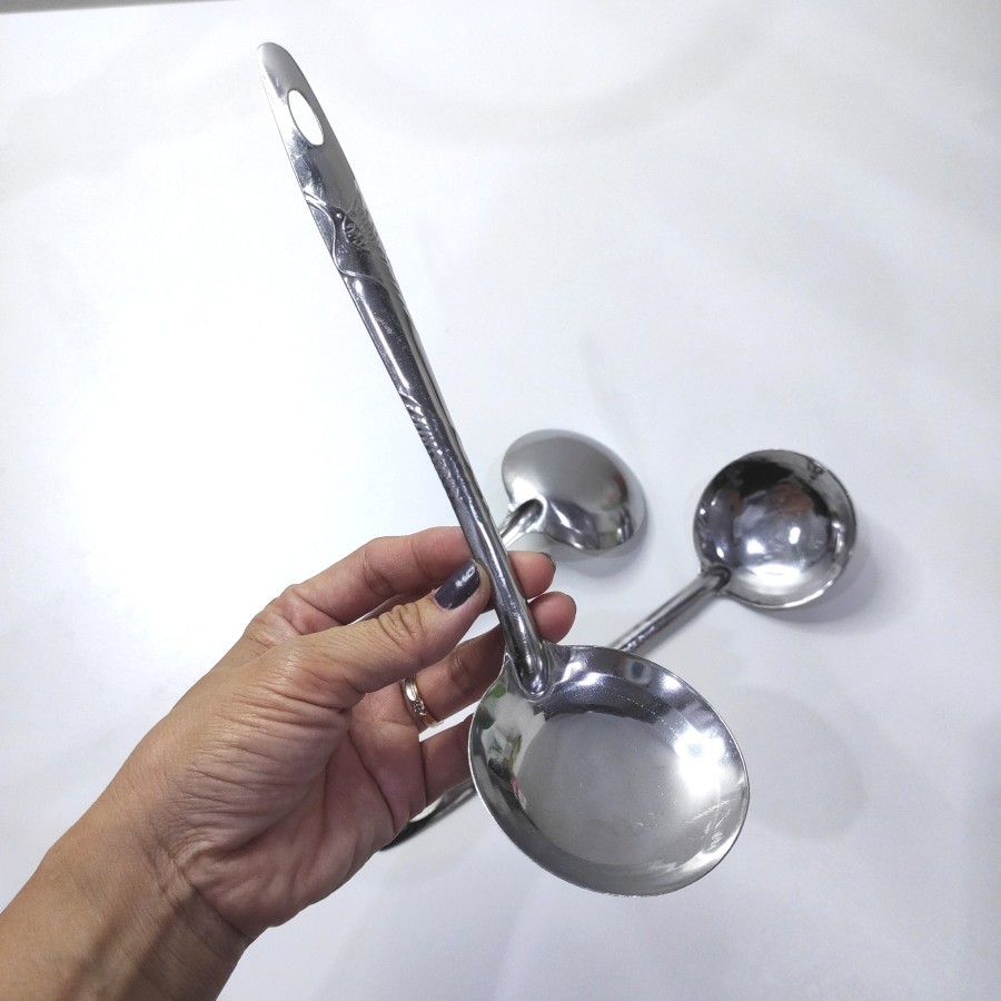 Jual Sendok Kuah SOP Murah Meriah Irus Ladle Stainless Steel | Shopee ...