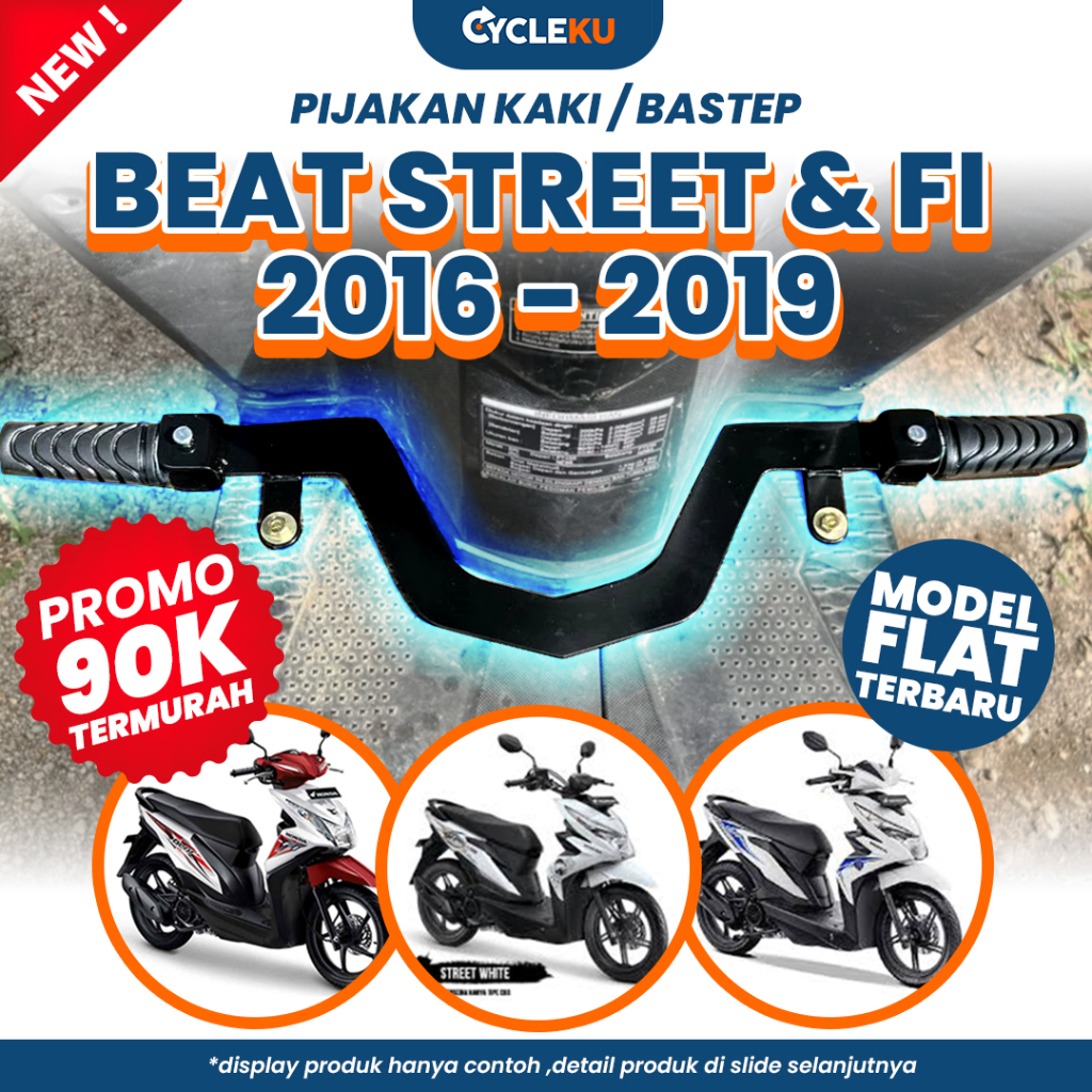 Jual Pijakan Kaki Depan BEAT STREET ESP / BEAT FI 2016 - 2019 FULLSET ...