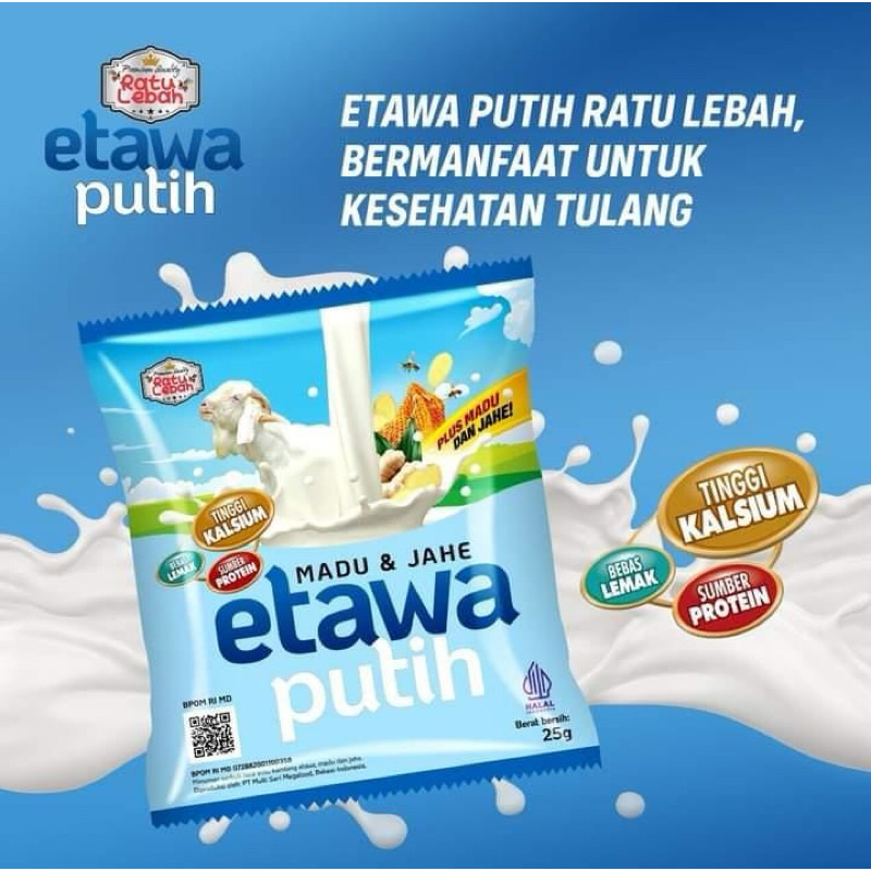 Jual Ratu Lebah Etawa Putih Rasa Madu & Jahe Kemasan Box (10 sachet ...