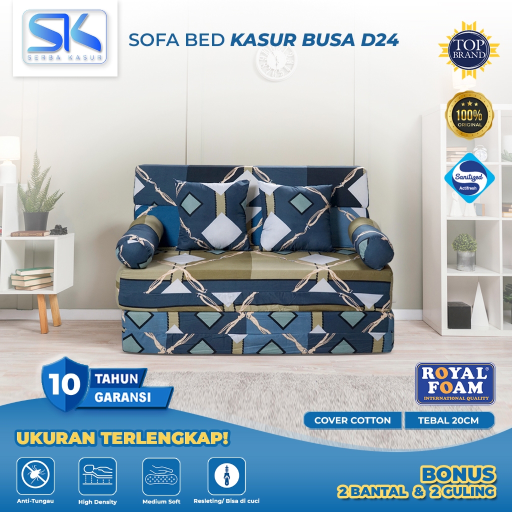 Jual SERBA KASUR - Sofa Bed Kasur Busa ROYAL FOAM ORIGINAL D24 Tebal ...