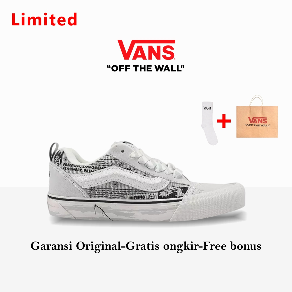 Jual Sepatu Vans Knu Skool X Hirono Light Grey Pria Original Global ...