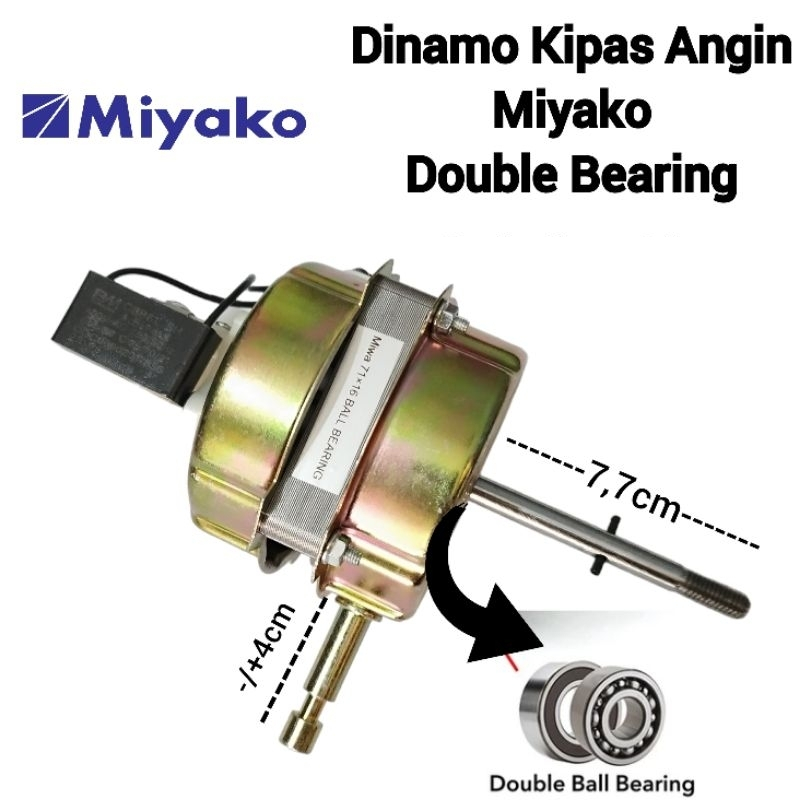 Jual Dinamo Kipas Angin Miyako Double Ball Bearing Fan Motor Stanfan ...