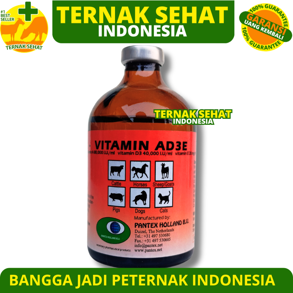 Jual PANTEX VITAMIN AD3E 100ML - Vitamin ADE Hewan Ternak Sapi Kambing ...