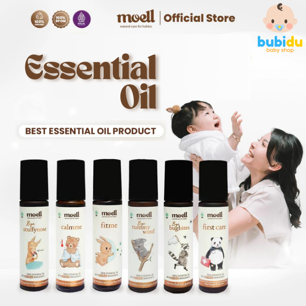 Jual MOELL Natural Essential Oil Tummywind Bug Bites First Care Calm Me ...