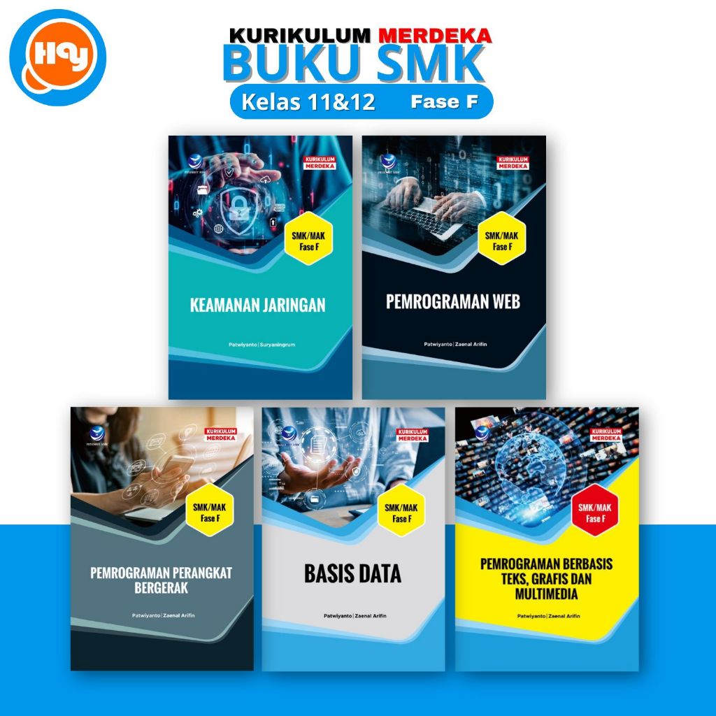 Jual Buku Kurikulum Merdeka Kelas 11,12 SMK Fase F | Keamanan Jaringan,Pemrograman Web ...