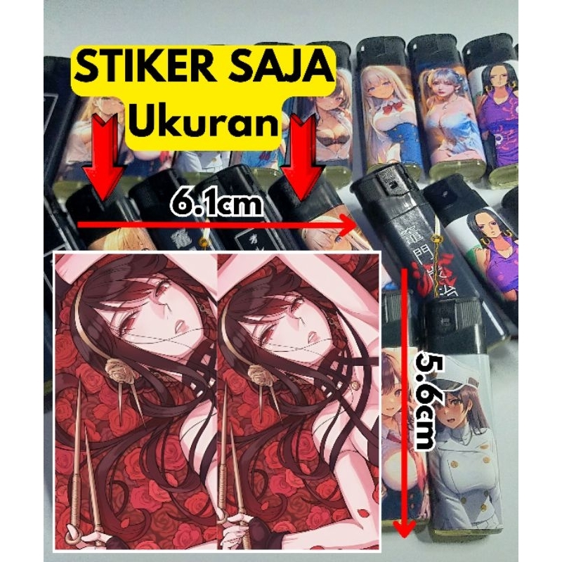 Jual Stiker custom untuk korek cricket & korek magnet/stiker saja ...