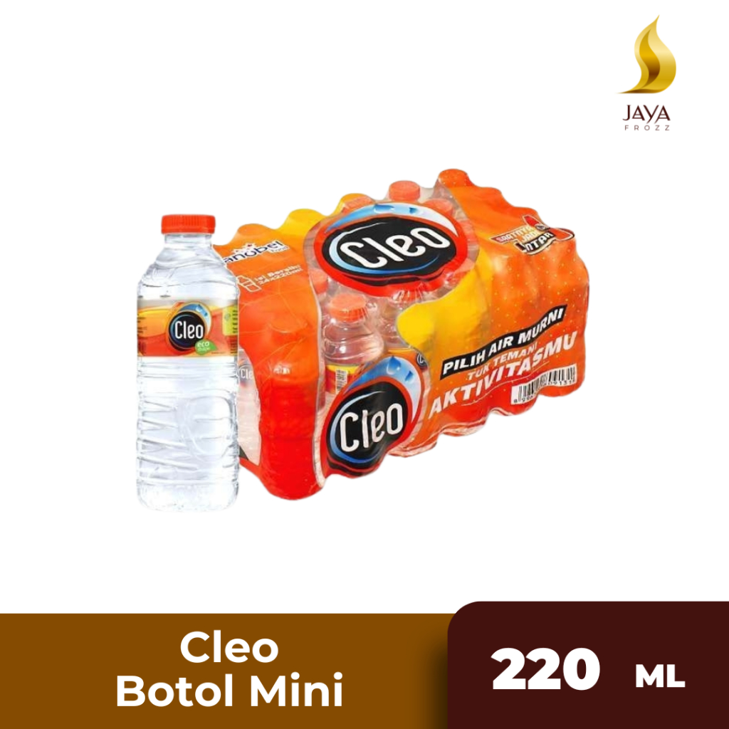 Jual AIR MINERAL CLEO 220ml (BOTOL MINI) | Shopee Indonesia