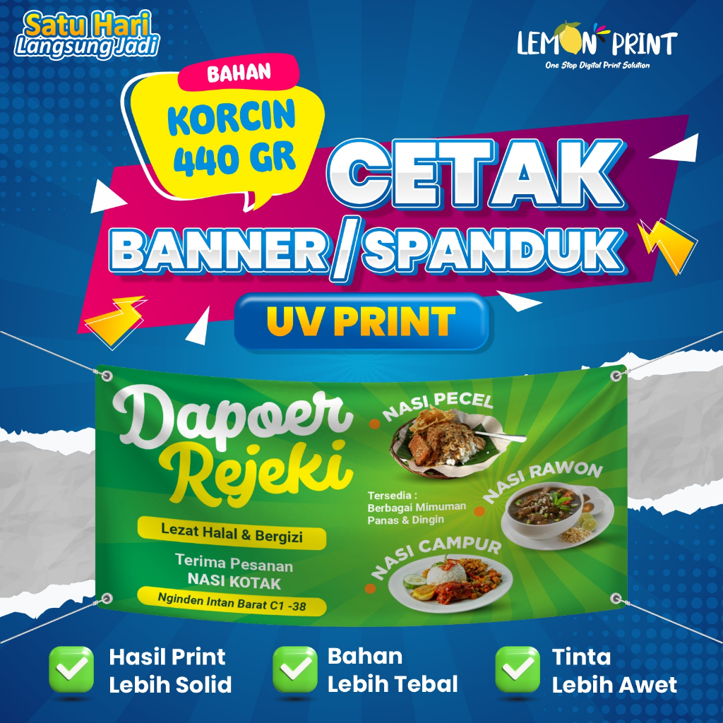 Jual FL Korchin 440gsm / FL Korea / Banner Korea | Shopee Indonesia
