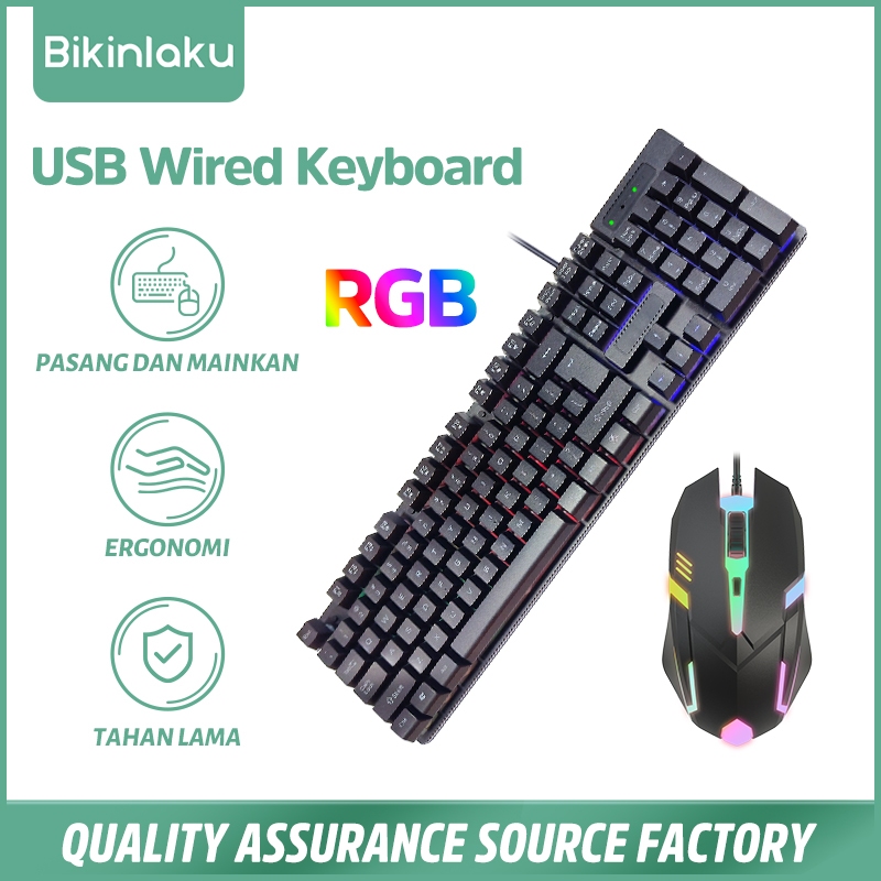 Jual Bikinlaku Keyboard Gaming Mechanical RGB Light 104 Keys Wireless ...