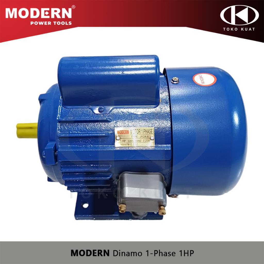 Jual Dinamo 1 HP 1-Phase MODERN Motor Penggerak Tenaga Listrik 220V | Shopee Indonesia