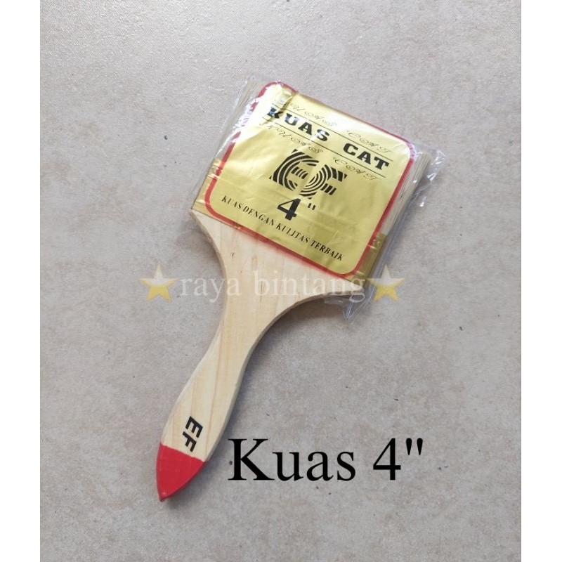 Jual Kuas besar cat tembok 4 inch EF dinding besi kayu pagar atap pintu ...