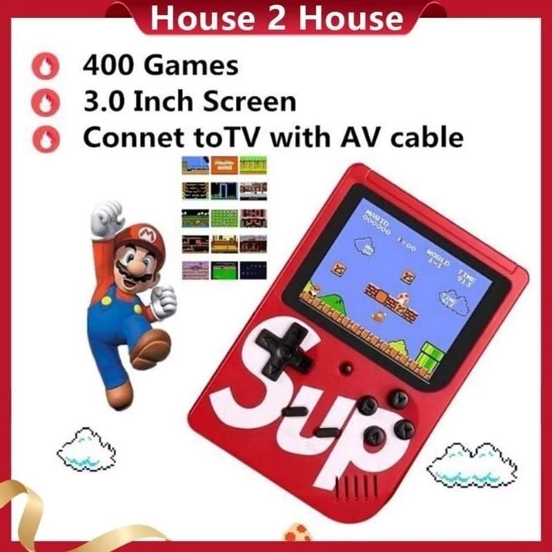 Jual BYBO 357 game box super mario 400 in 1/gameboy portable game bot ...