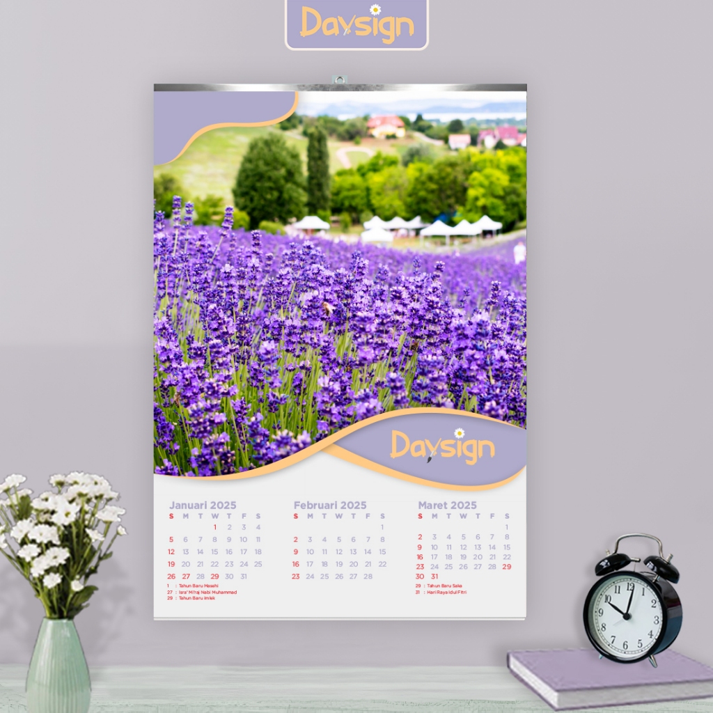 Jual Kalender Dinding Gantung / Wall Calendar Custom A3 | Bisa Satuan ...