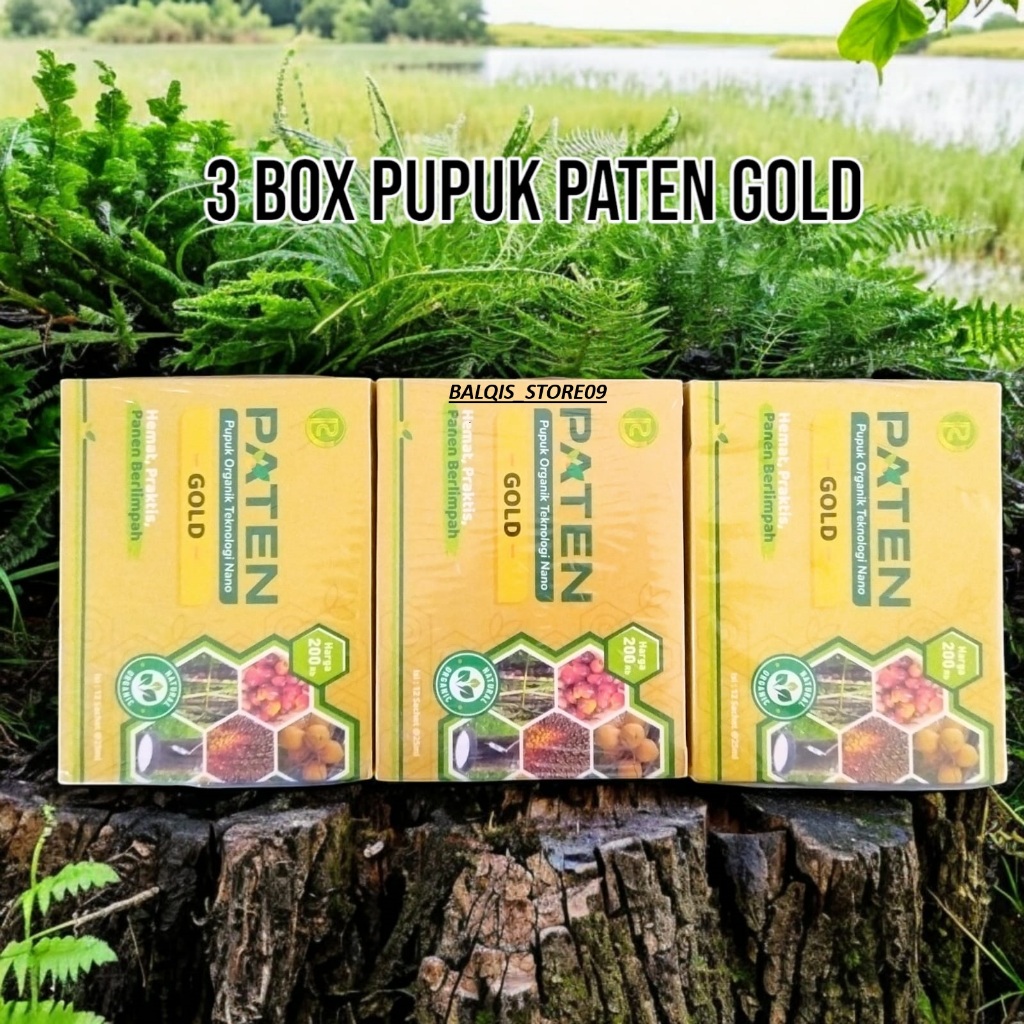 Jual 3 BOX ( 36 SACHET ) - Pupuk Paten Gold / Pupuk Paten Gold ...