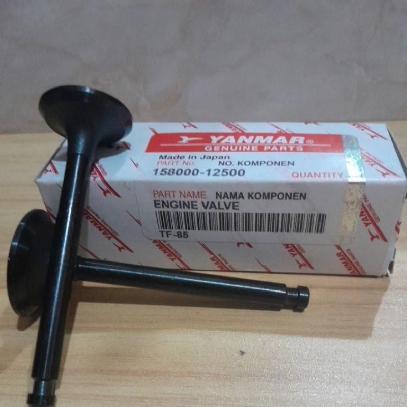 Jual ENGINE VALVE YANMAR TF85 TF75 SET KLEP YANMAR TF 85 INTAKE EXHAUST ...