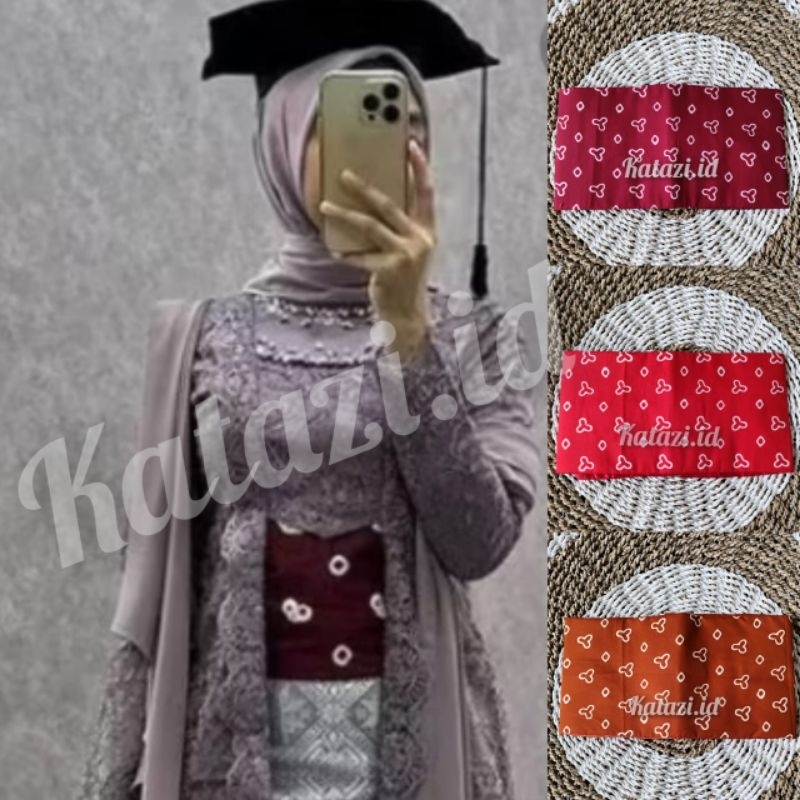 Jual angkin batik cengkeh jumputan / stagen / aksesoris kebaya /penutup ...