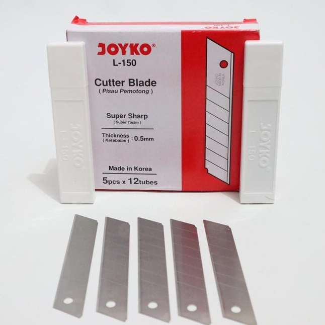 Jual Isi Cutter Joyko L150 Besar Refill Tube - Pisau Cutter L150 L-500 ...