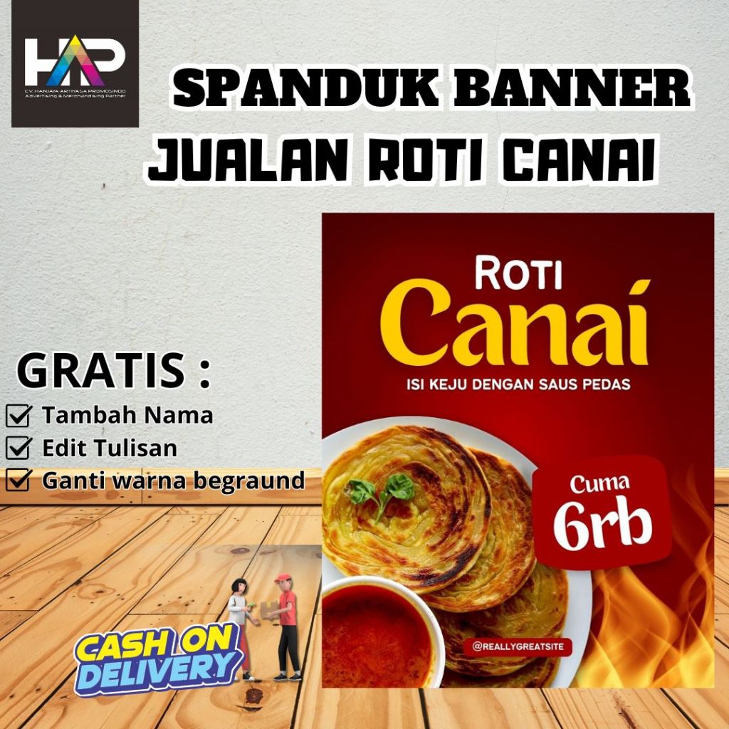 Jual TERMURAH - SPANDUK JUALAN ROTI CANAI | BANNER JUALAN JAJAN ...