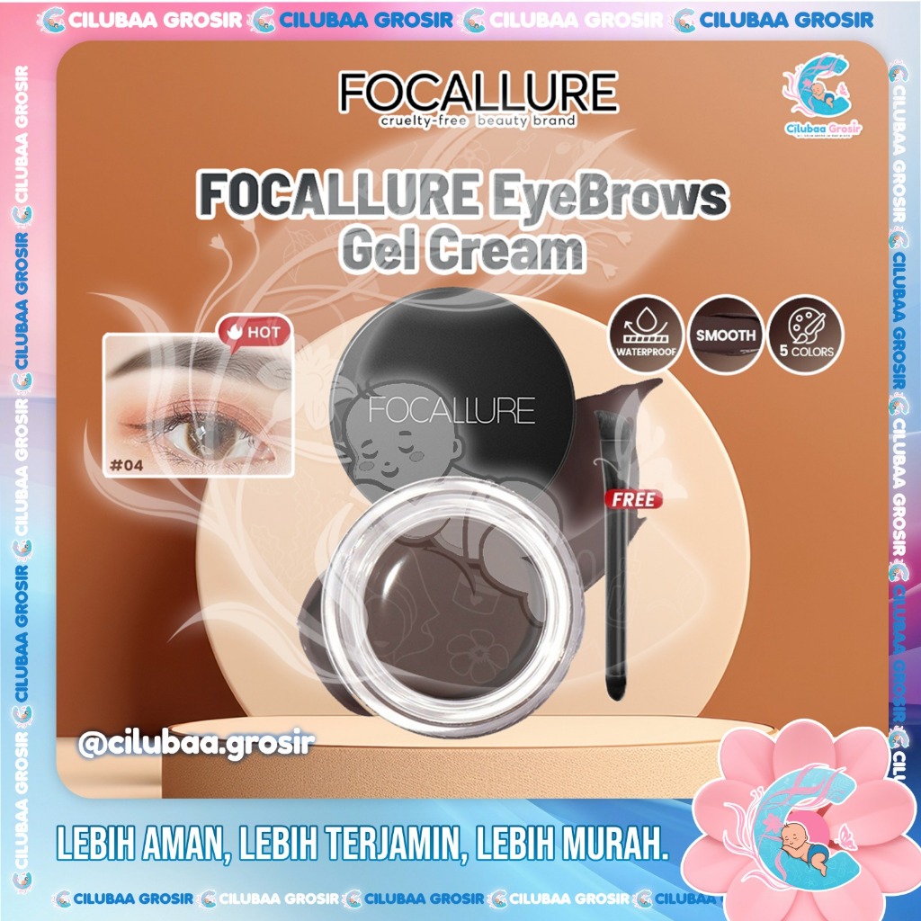 Jual FOCALLURE Brows Gel Cream 4g || Focallure Eyebrow Pensil Alis ...