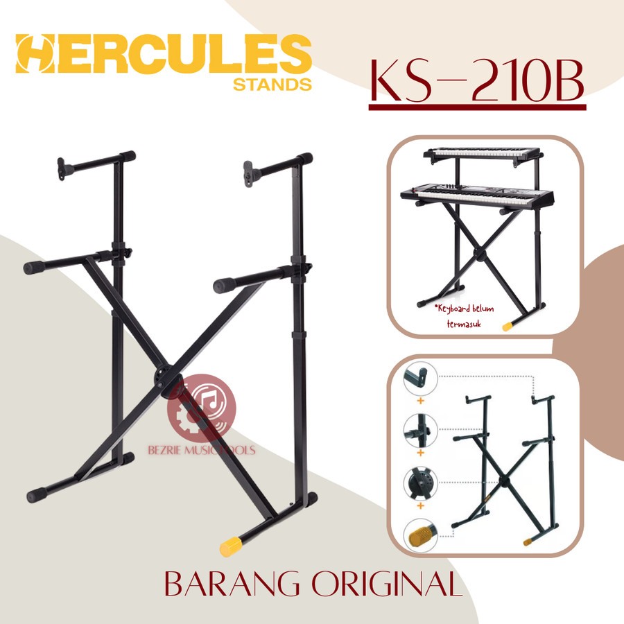Jual Hercules KS-210B Stand Keyboard Double Tier X KS210B | Shopee ...