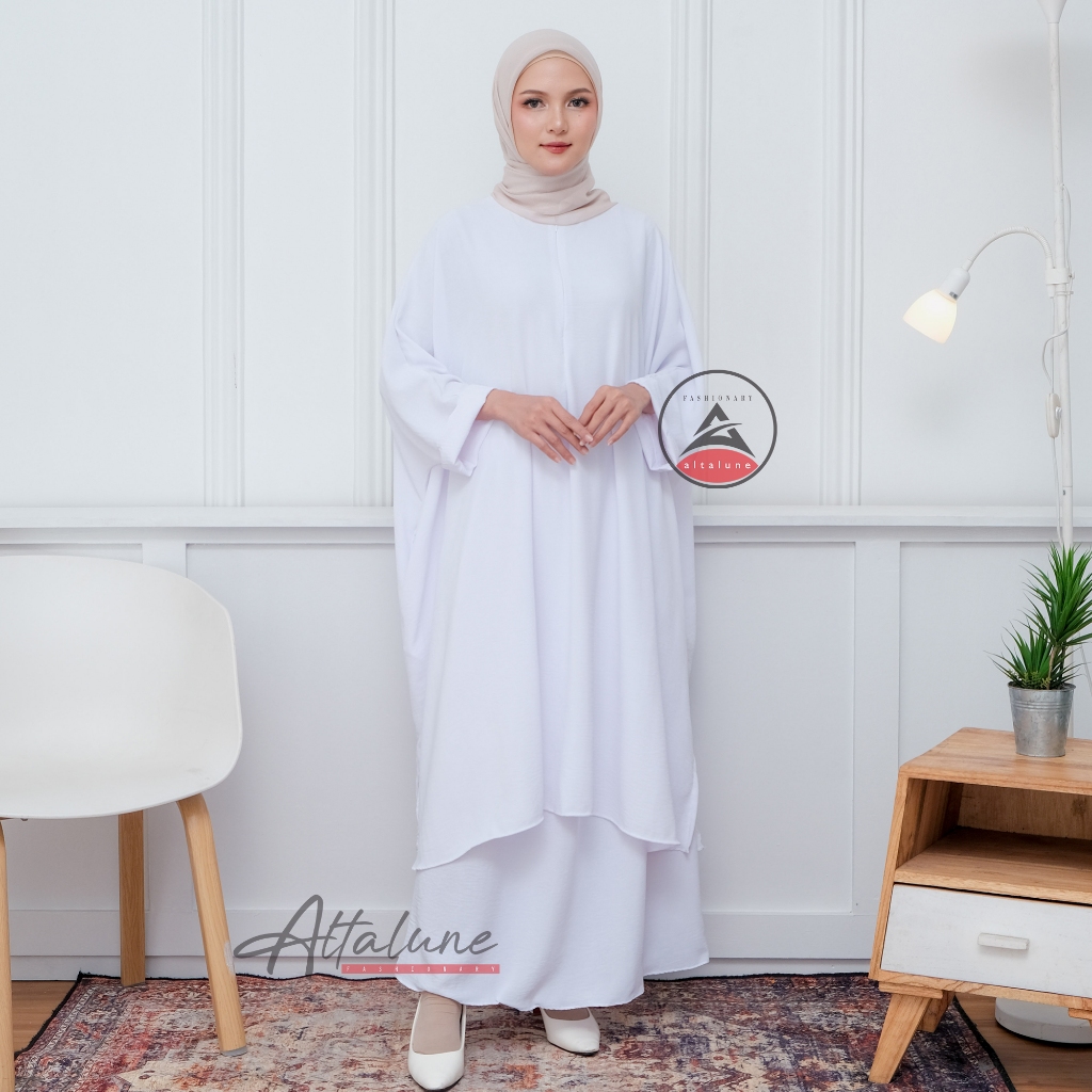 Jual (Bisa COD) Altalune Fashion Dress gamis tunik abaya one set atasan ...