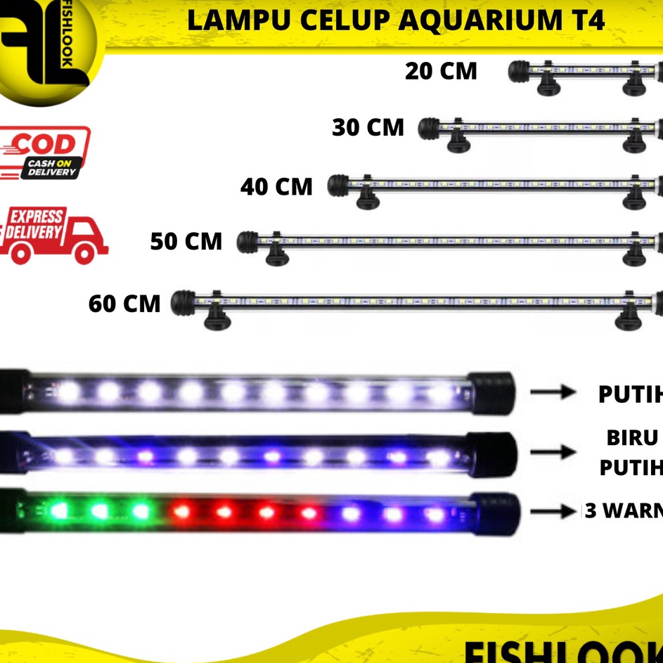 Jual PENAWARAN TERBATAS LAMPU LED CELUP T4 rium scape Lampu rium Akuarium | Shopee Indonesia