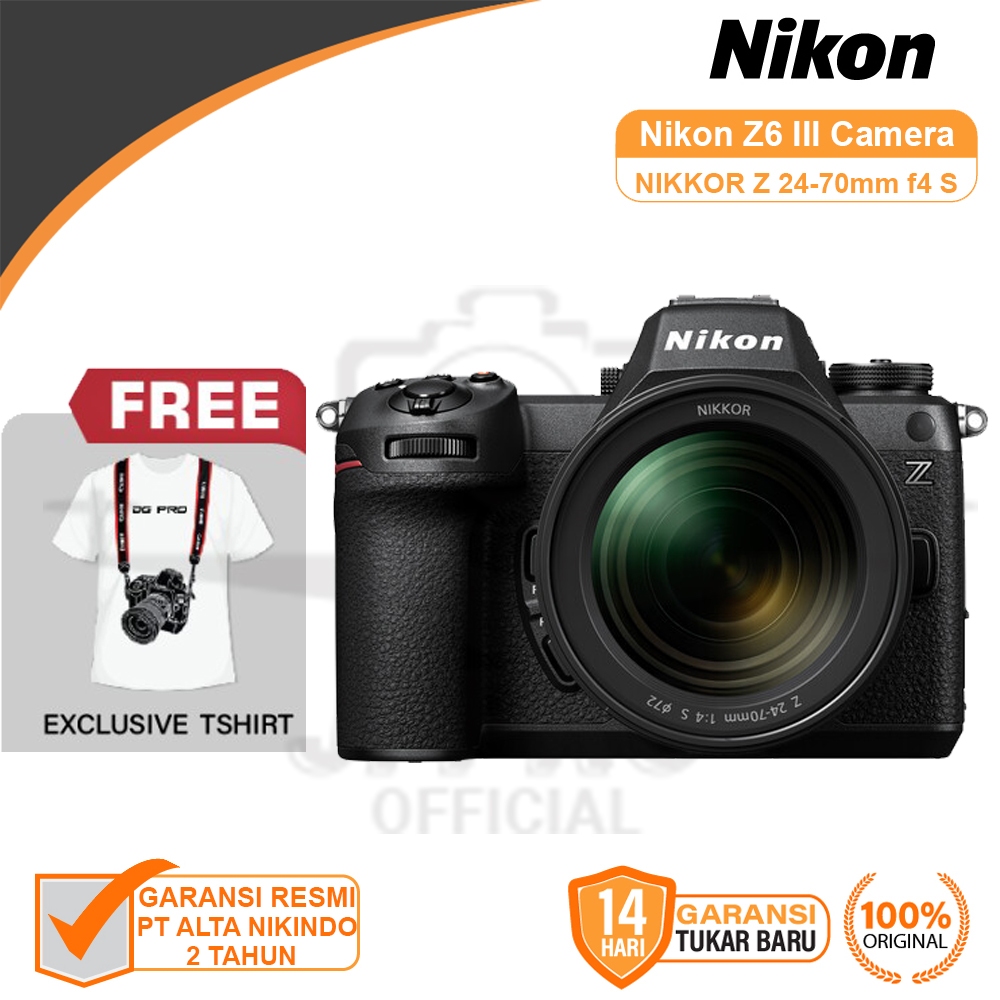 Jual Nikon Z6 III kit 24-70mm f4 S Mirrorless Camera Nikon Z6III Nikon ...
