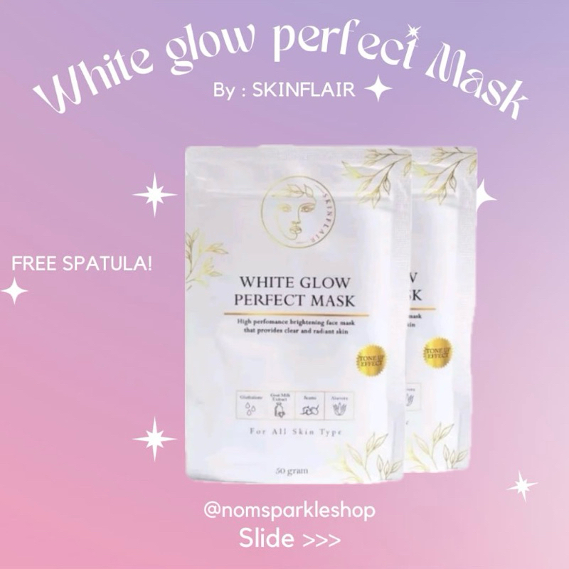 Jual FREE GIFT ! SKINFLAIR - Masker white Glow Perfect Mask - Masker ...