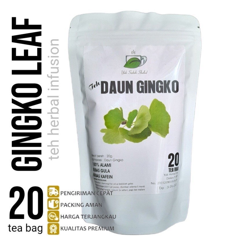 Jual GINKGO LEAF TEA / TEH GINKGO Biloba "20 tea bag _teh herbal ...