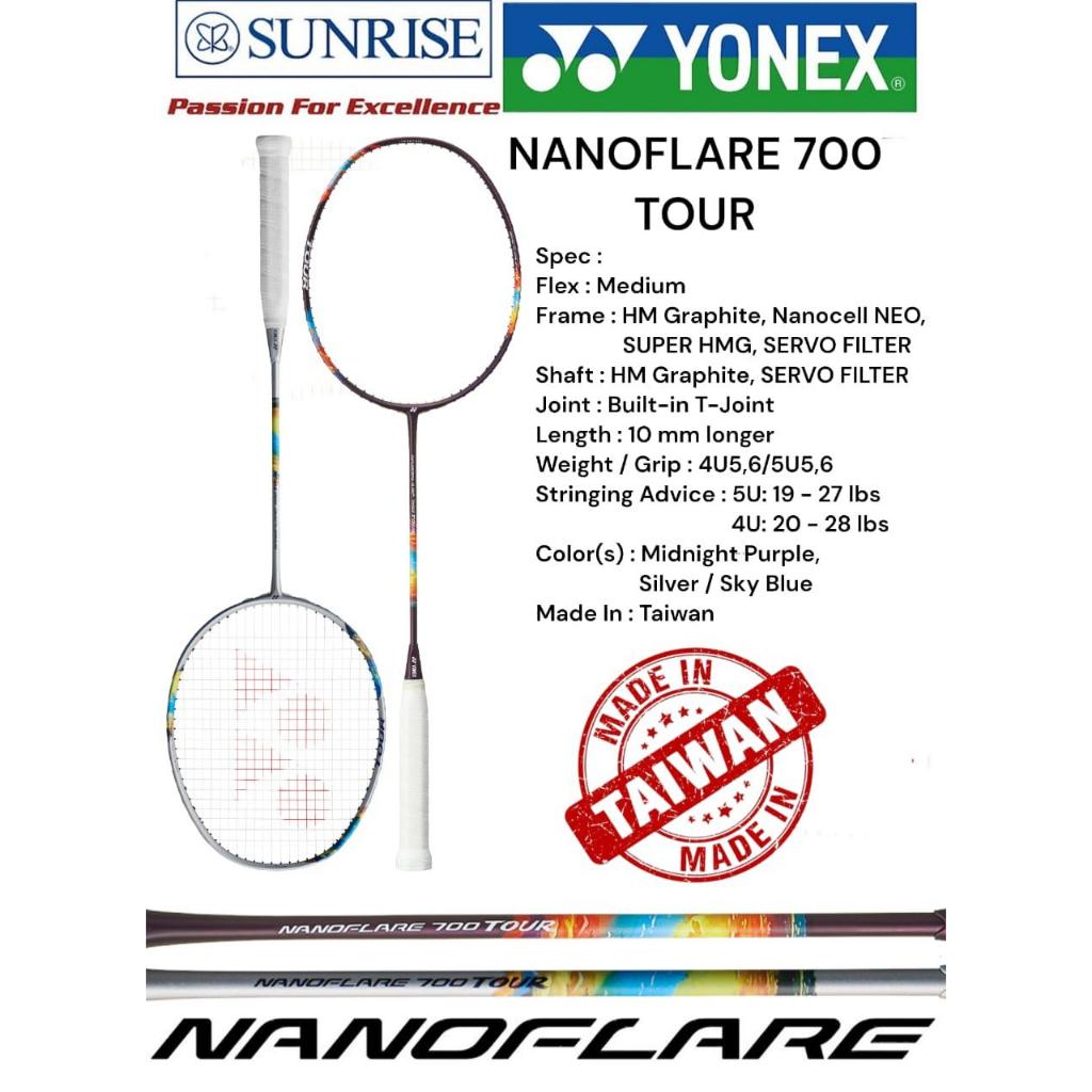 Jual RAKET BADMINTON YONEX NANOFLARE 700 TOUR VELOCITY RISING | Shopee Indonesia