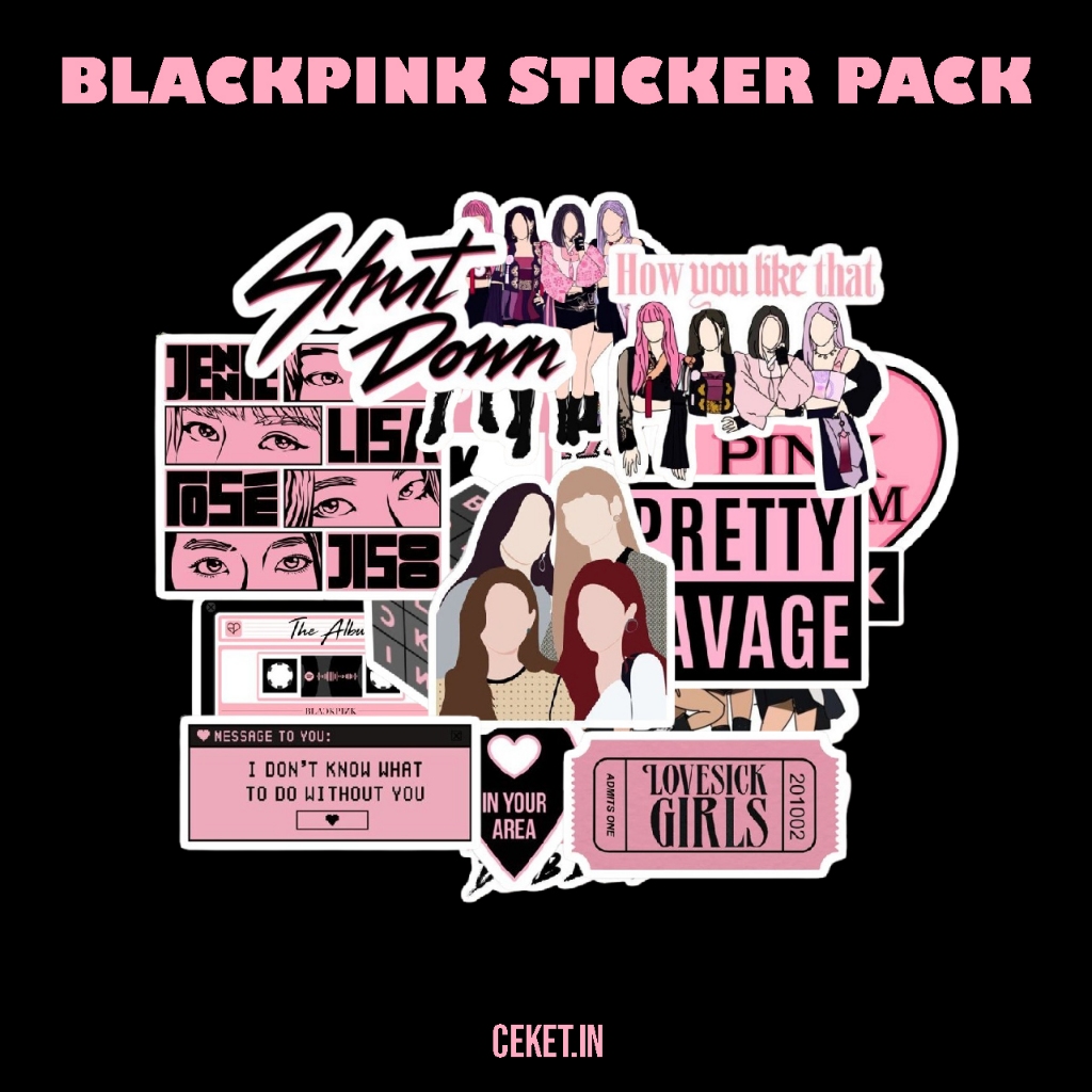 Jual Blackpink Sticker Pack A6 (20 pcs) | Shopee Indonesia