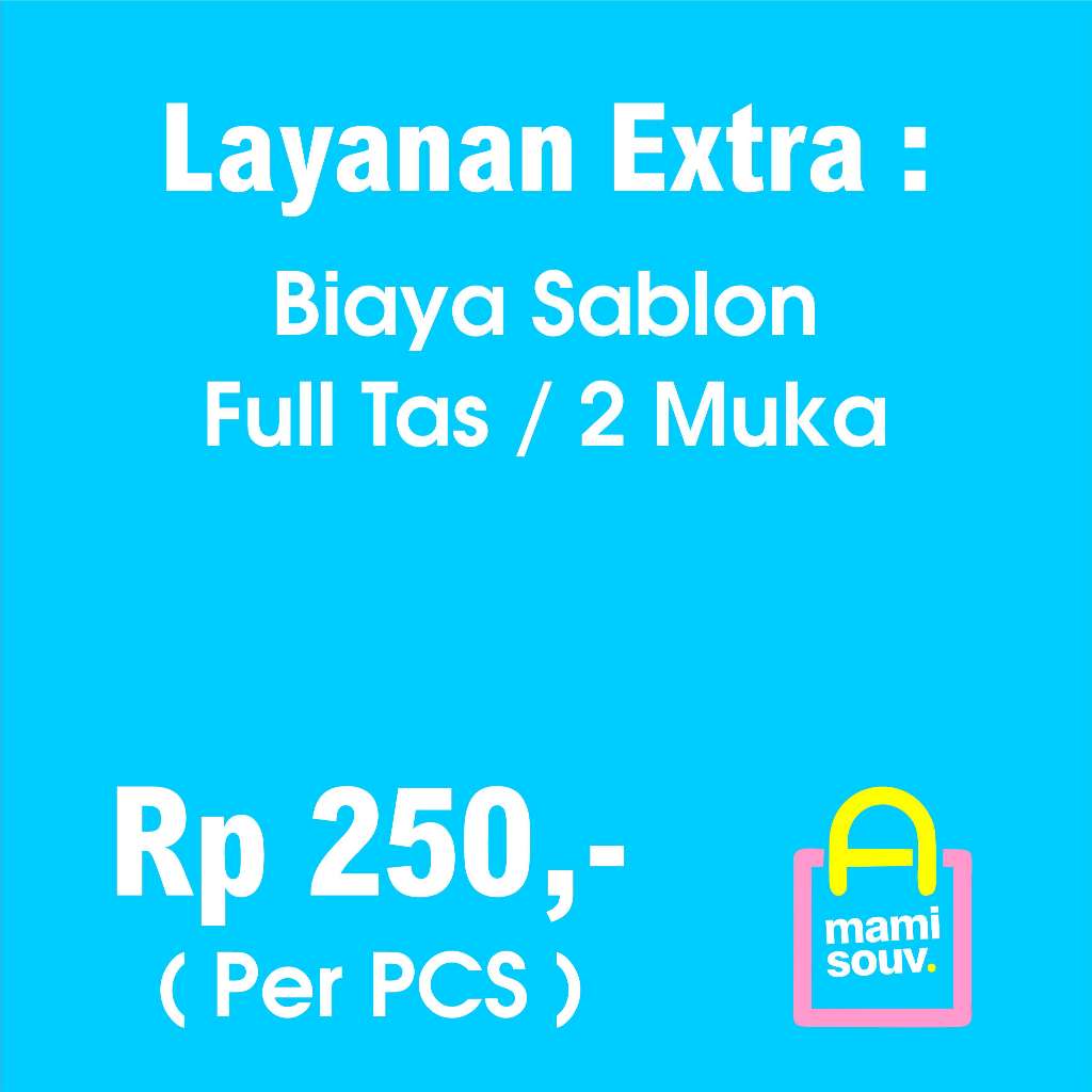 Jual Biaya Sablon 2 Muka / Full Tas | Shopee Indonesia