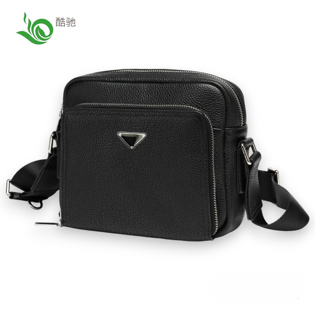 Jual Tas slempang pria segi empat kulit sapi asli import / tas pria ...