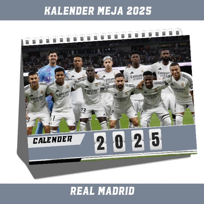 Jual Kalender Meja 2025 Real Madrid | Shopee Indonesia