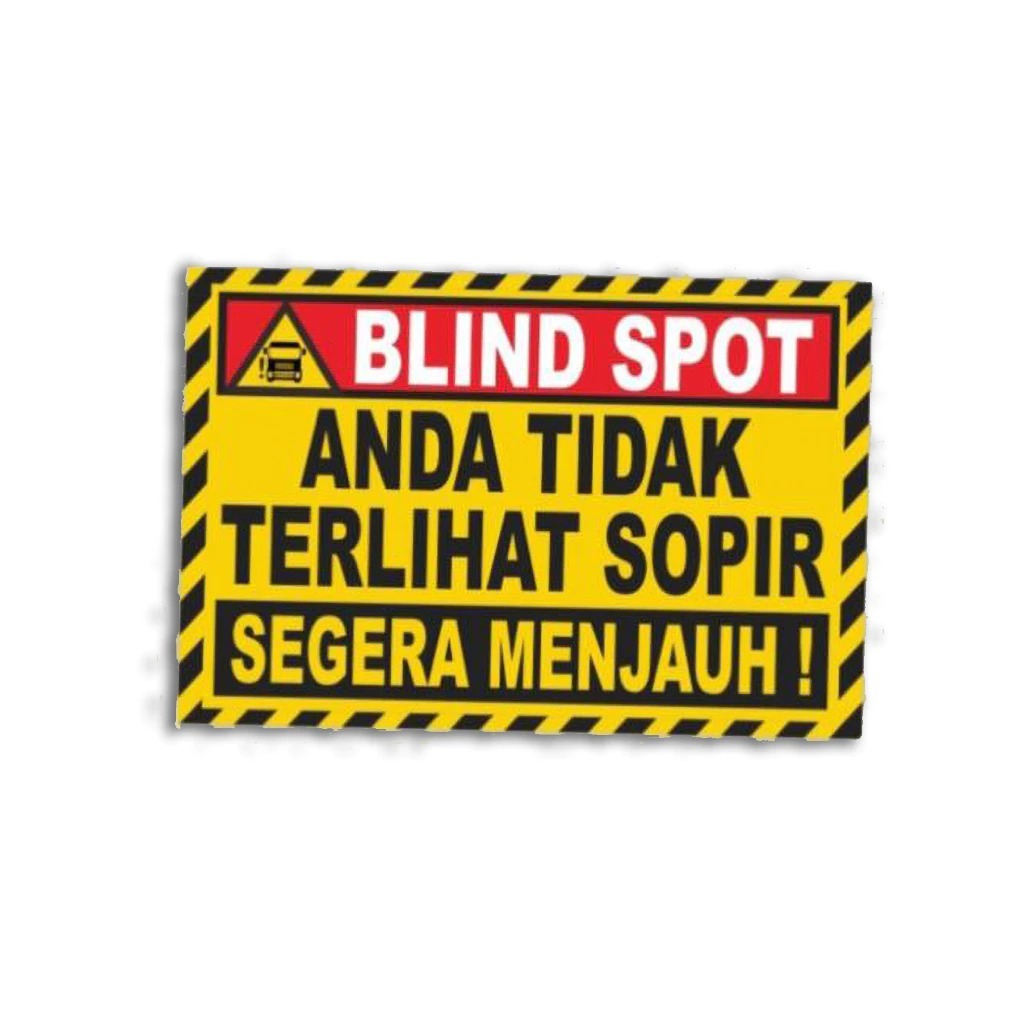 Jual STIKER BLIND SPOT/JAGA JARAK MOBIL BOK/TRUK BARANG 30x45 sign ...