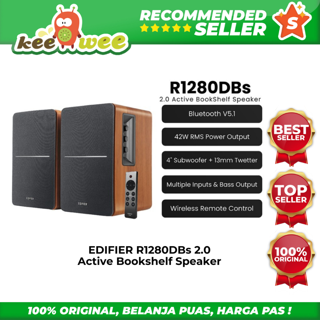 Jual EDIFIER R1280DBs 2.0 Active Bookshelf Speaker | Shopee Indonesia