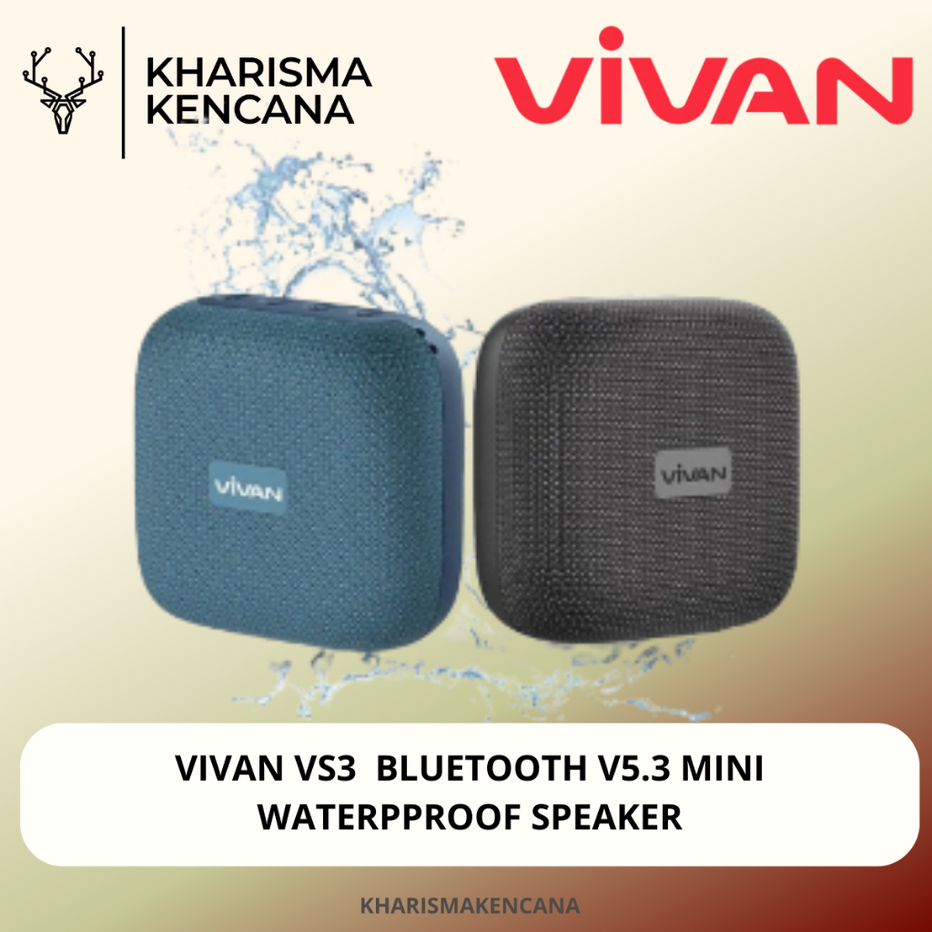 Jual VIVAN VS3 BLUETOOTH V5.3 MINI WATERPPROOF SPEAKER | Shopee Indonesia