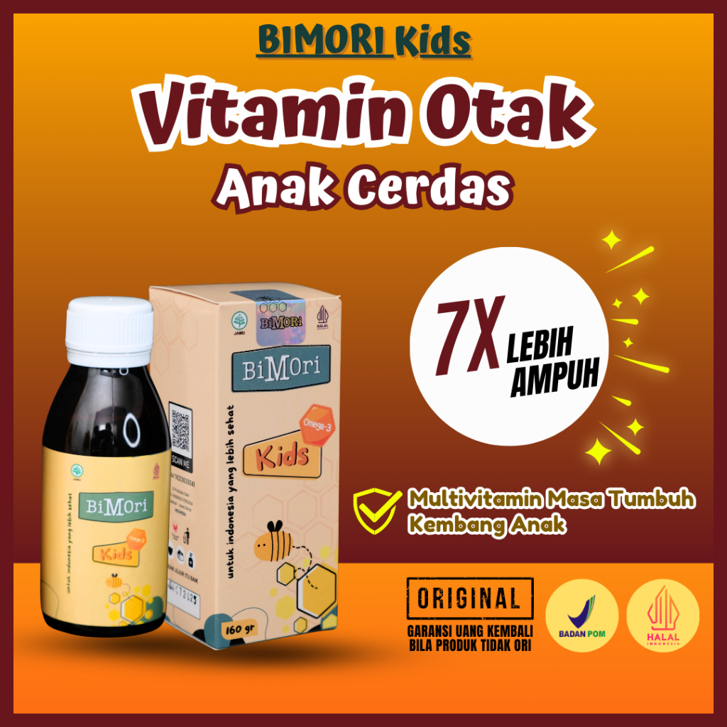 Jual BIMORI KIDS Vitamin Otak Anak Cerdas Penambah Daya Ingat Atasi ...