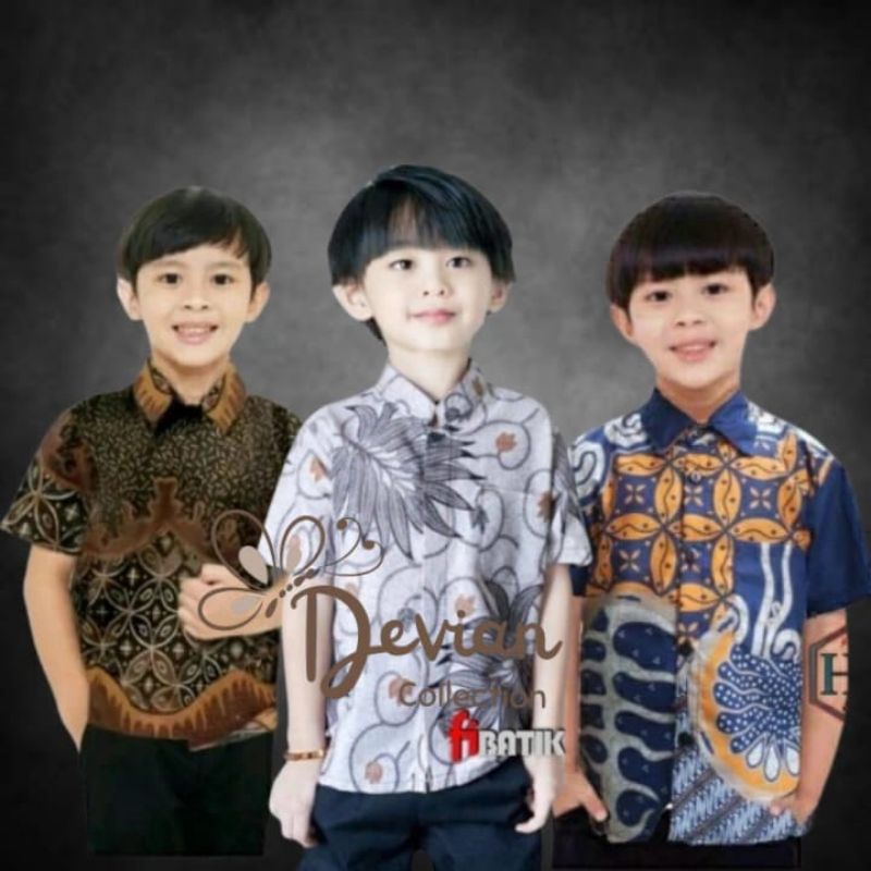 Jual Baju batik anak laki-laki hem anak dan kemeja anak batik kekinian ...