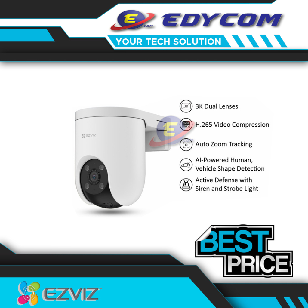 Jual EZVIZ H8C Pro 3K 5MP Smart Home Wifi IP Camera CCTV Outdoor Pan & Tilt 1440p | Shopee Indonesia
