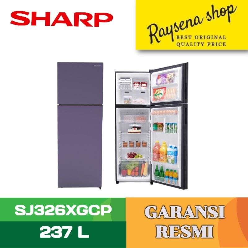 Jual SHARP KULKAS 2 PINTU KECIL SMALL 2 DOOR REFRIGERATOR SJ326XGCP | Shopee Indonesia