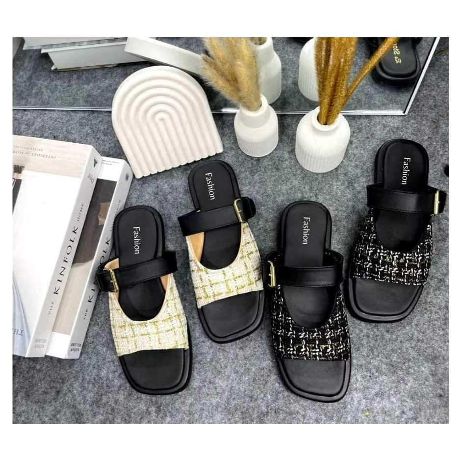 Jual Sandal Selop Wanita Kekinian Terbaru 2024 Sendal Cewek Korean ...
