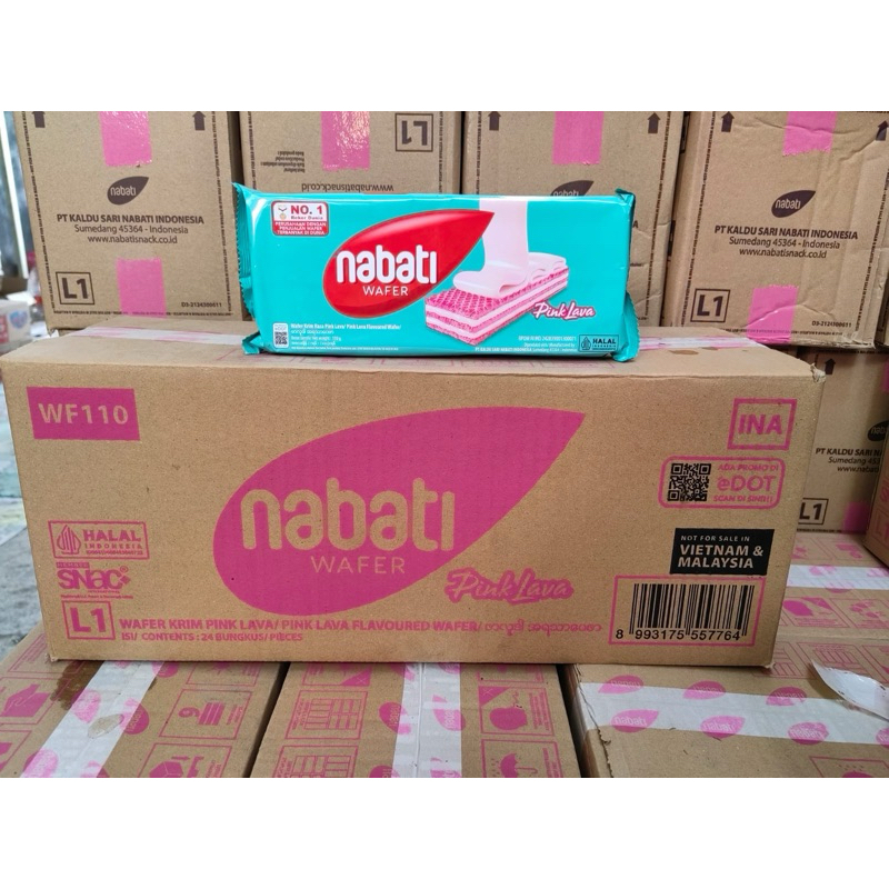 Jual NABATI Wafer Pink Lava 110gr | Shopee Indonesia