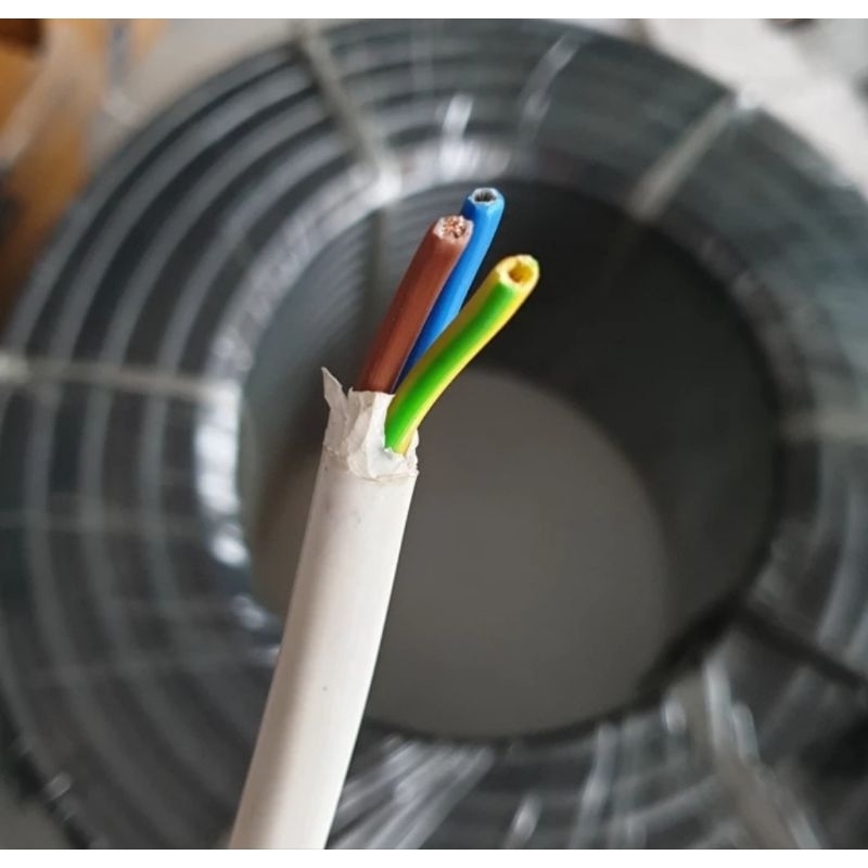 Jual Supreme Kabel Listrik NYMHY 3 X 2.5 MM Putih Serabut NYMHY 3x2.5 mm2 300/500V Supreme ...