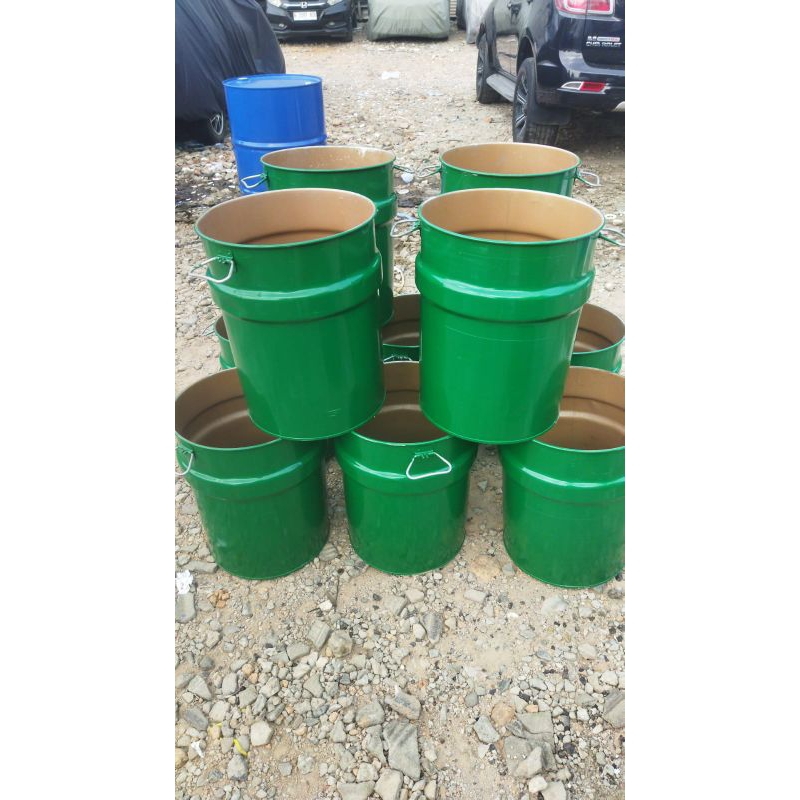 Jual drum besi/ ember besi/ ember sampah/tempat pakan ternak/tempat ...