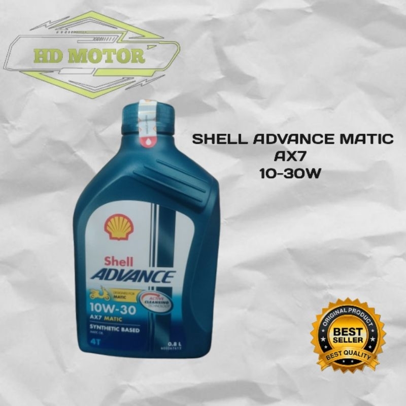Jual Oli Shell Advance AX7 Matic 10W-30W 0,8L | Shopee Indonesia