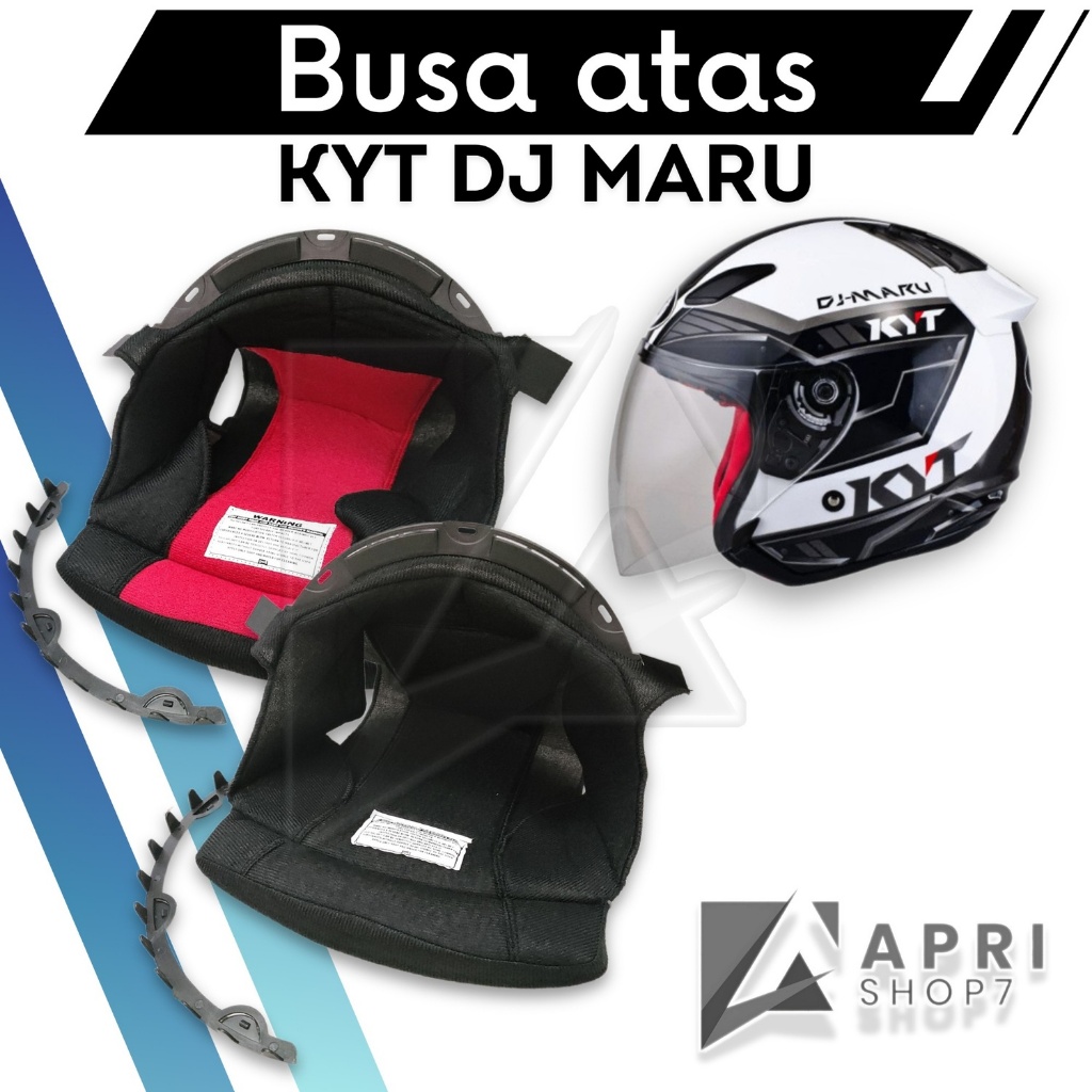 Jual Busa Atas Helm KYT DJ MARU kancing belakang PLASTIK Grade A busa ...